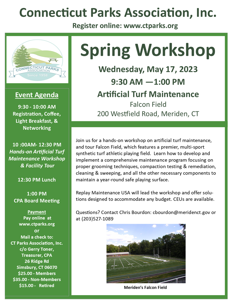 Connecticut Parks Association: CPA Spring Workshop